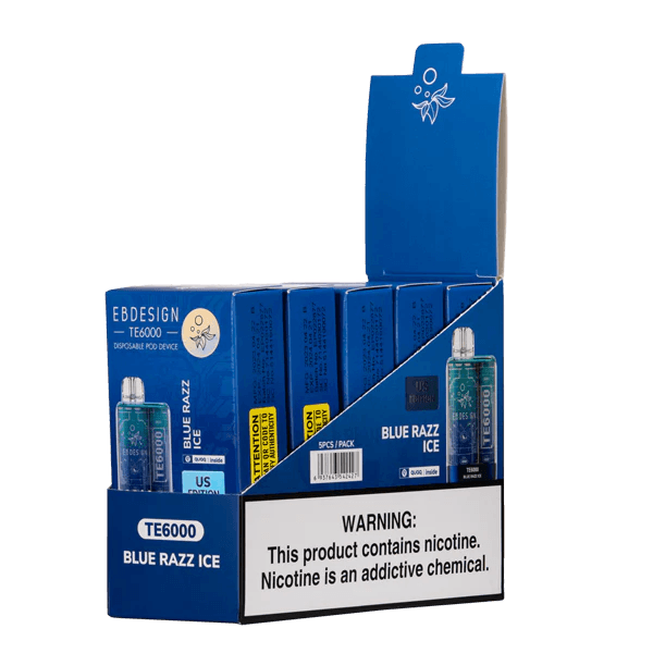 TE6000 Blue Razz Ice Disposable Vape | EBDESIGN Store TE6000 Blue Razz Ice Disposable Vape | EBDESIGN Store
